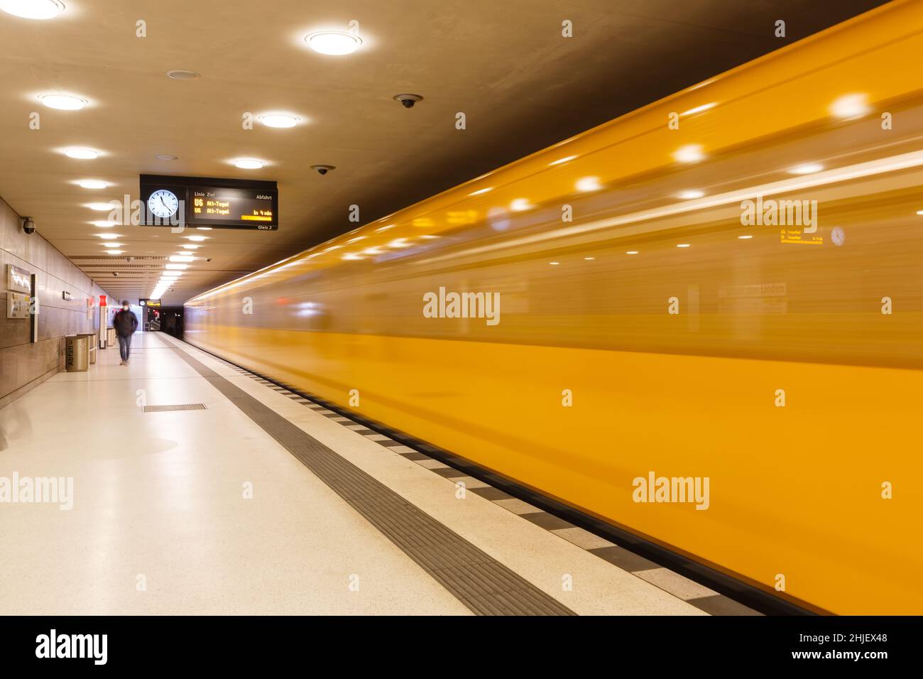 Berlin, Germany - April 23, 2021: Metro U-Bahn Underground Station ...