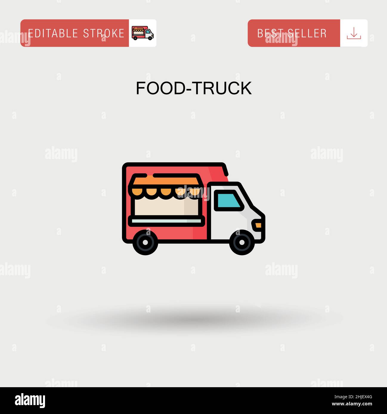 Truck vendor Stock Vector Images - Alamy