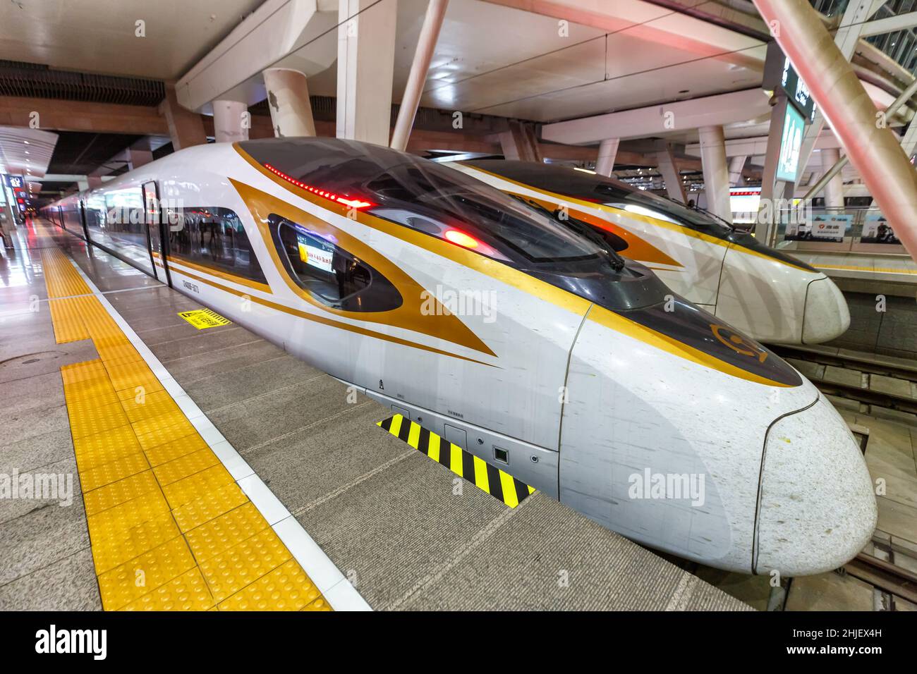 Beijing, China - September 29, 2019: Fuxing type high speed train high ...