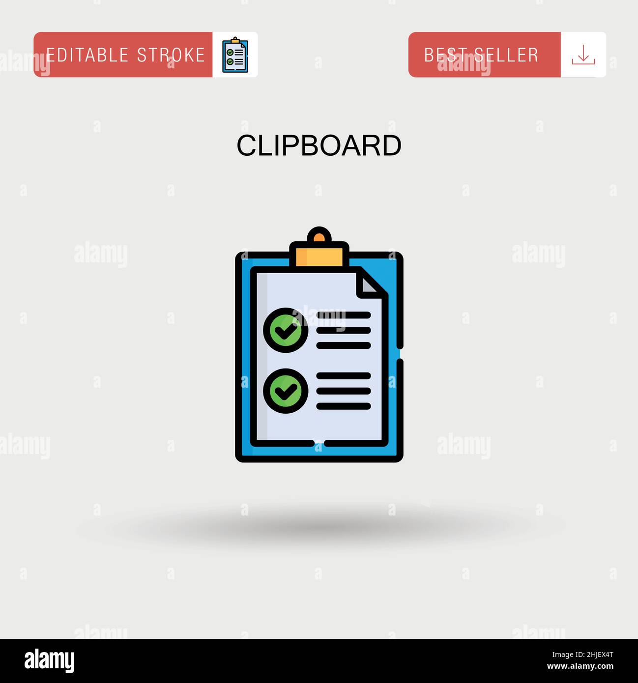 Clipboard Simple vector icon Stock Vector Image & Art - Alamy