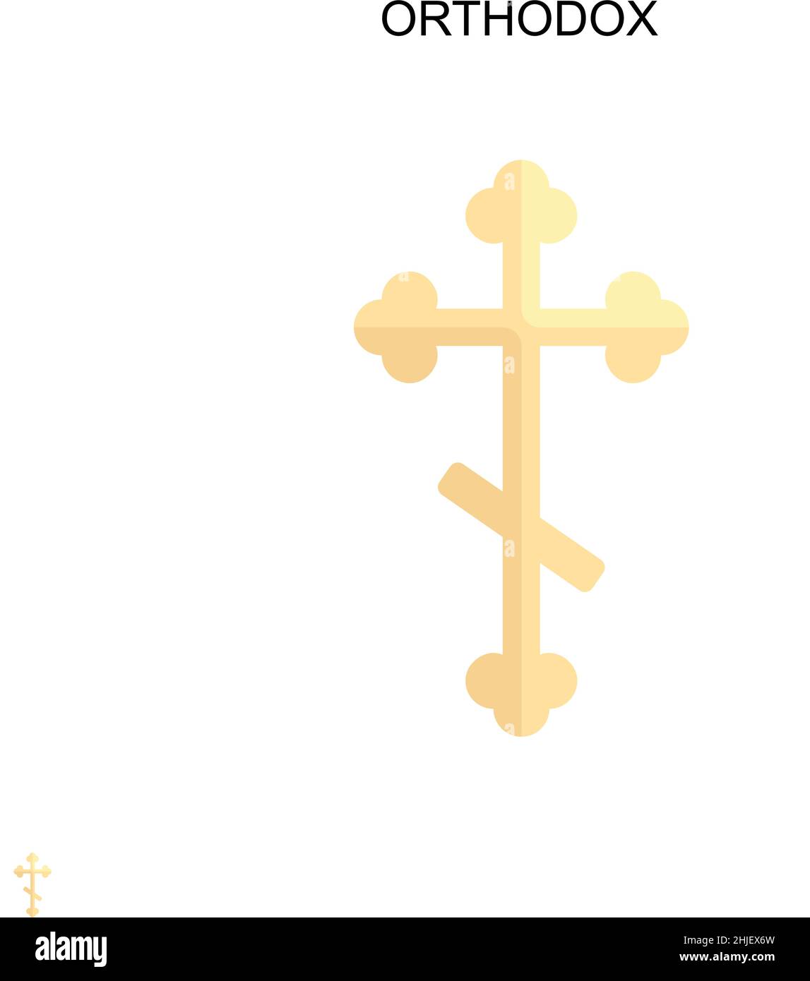 Orthodox Simple vector icon. Illustration symbol design template for ...