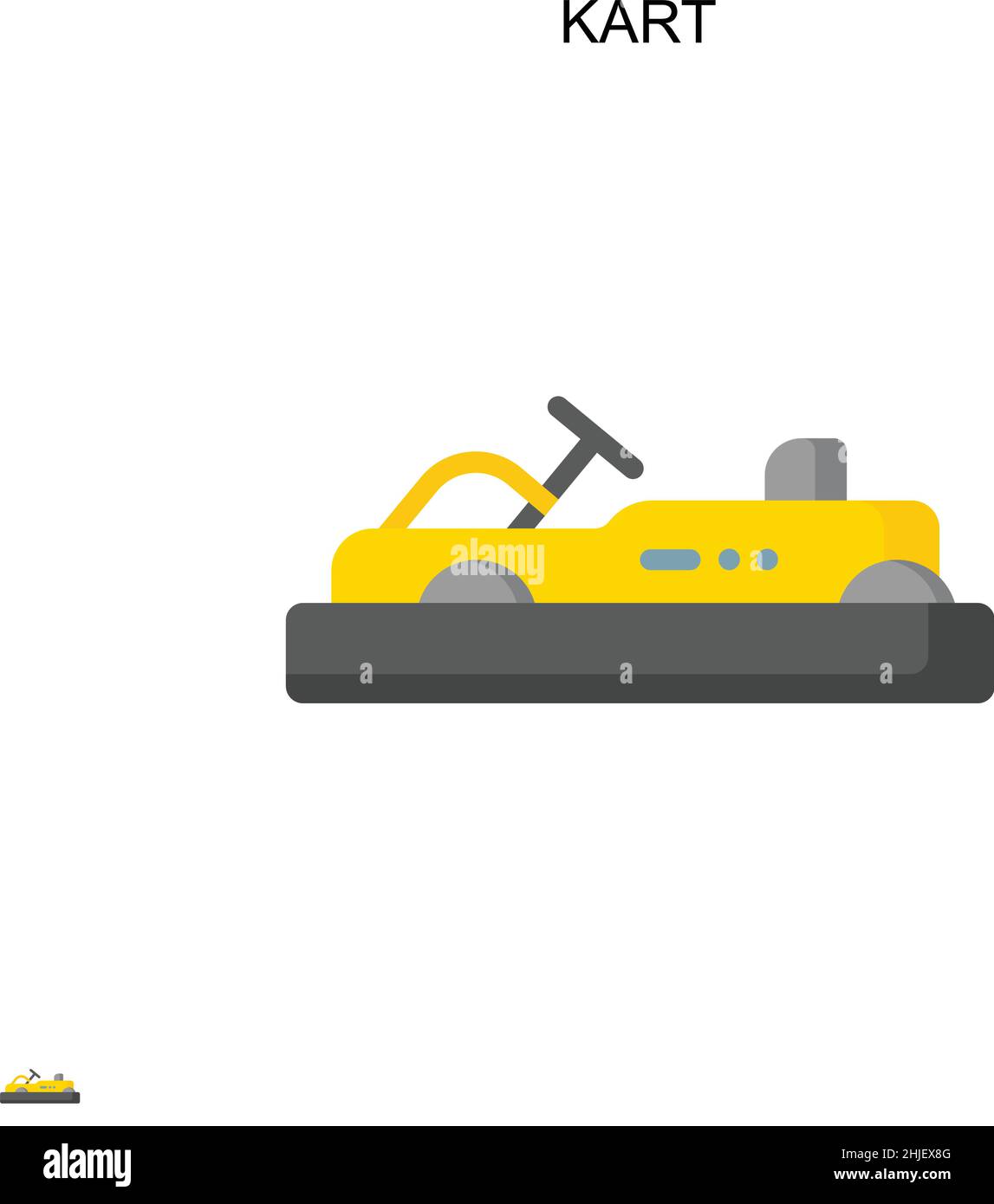Kart Simple vector icon. Illustration symbol design template for web ...