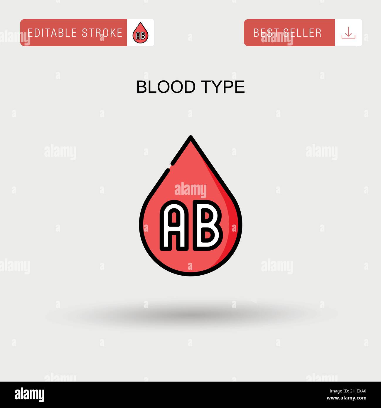 Blood type sticker hi-res stock photography and images - Alamy