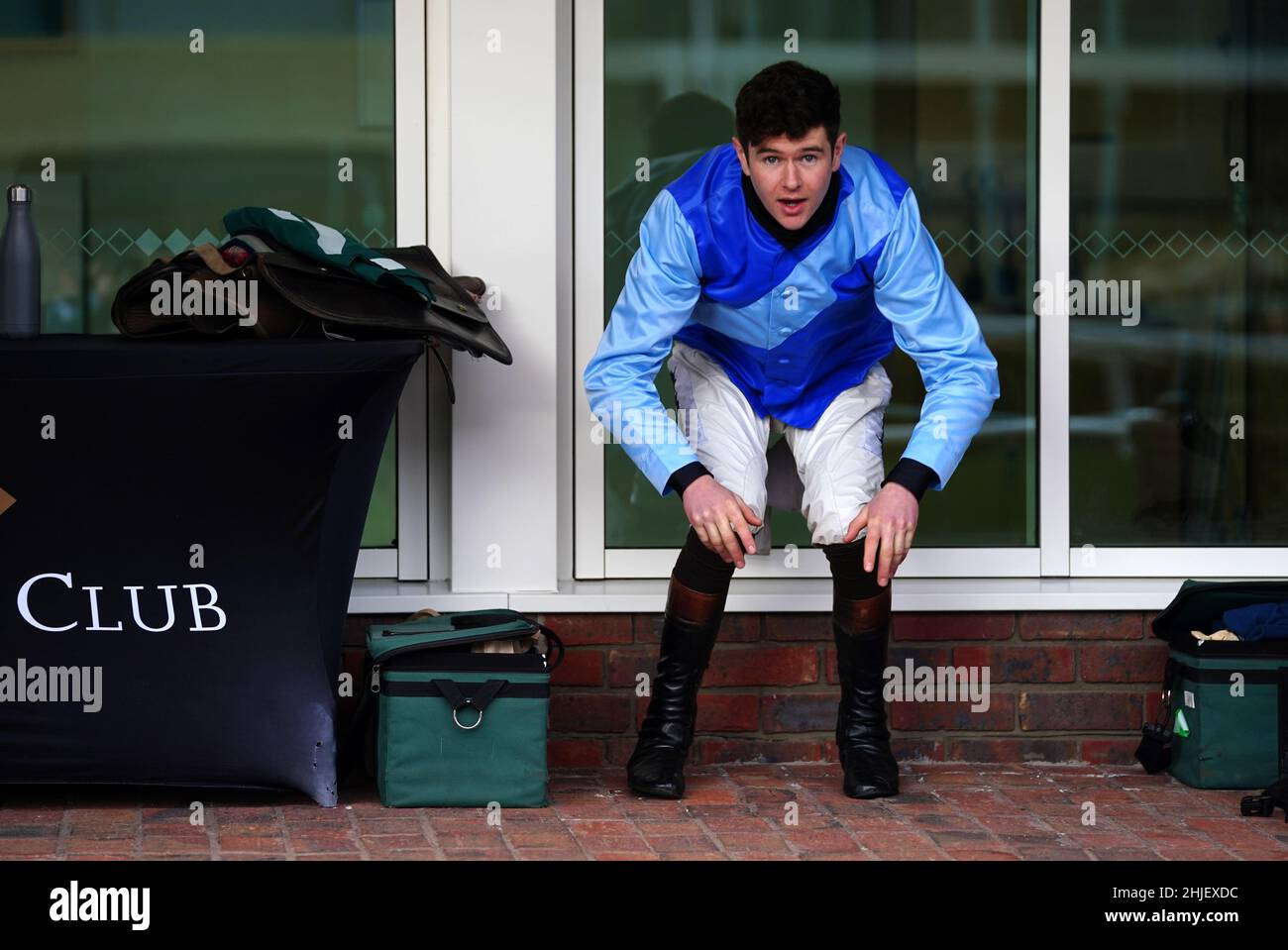 Jockey Brendan Powell before racing at Cheltenham Racecourse. Picture ...