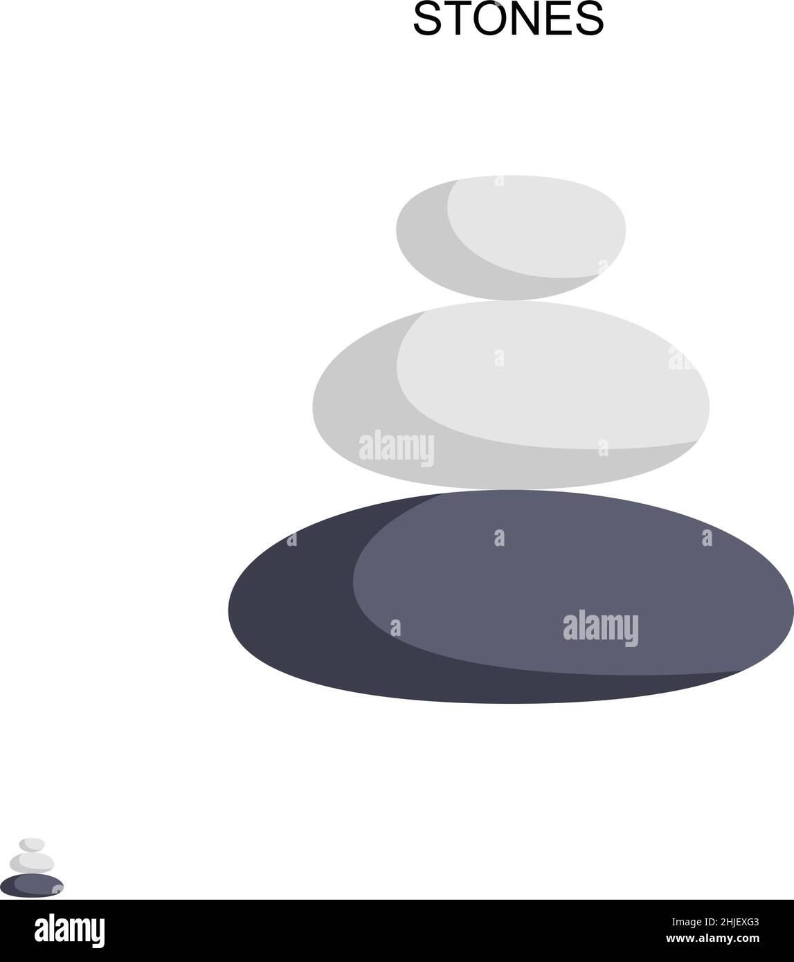 Pebble stone garden Stock Vector Images - Alamy