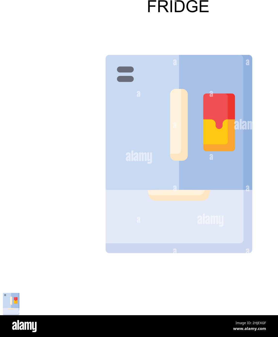 Fridge Simple vector icon. Illustration symbol design template for web ...