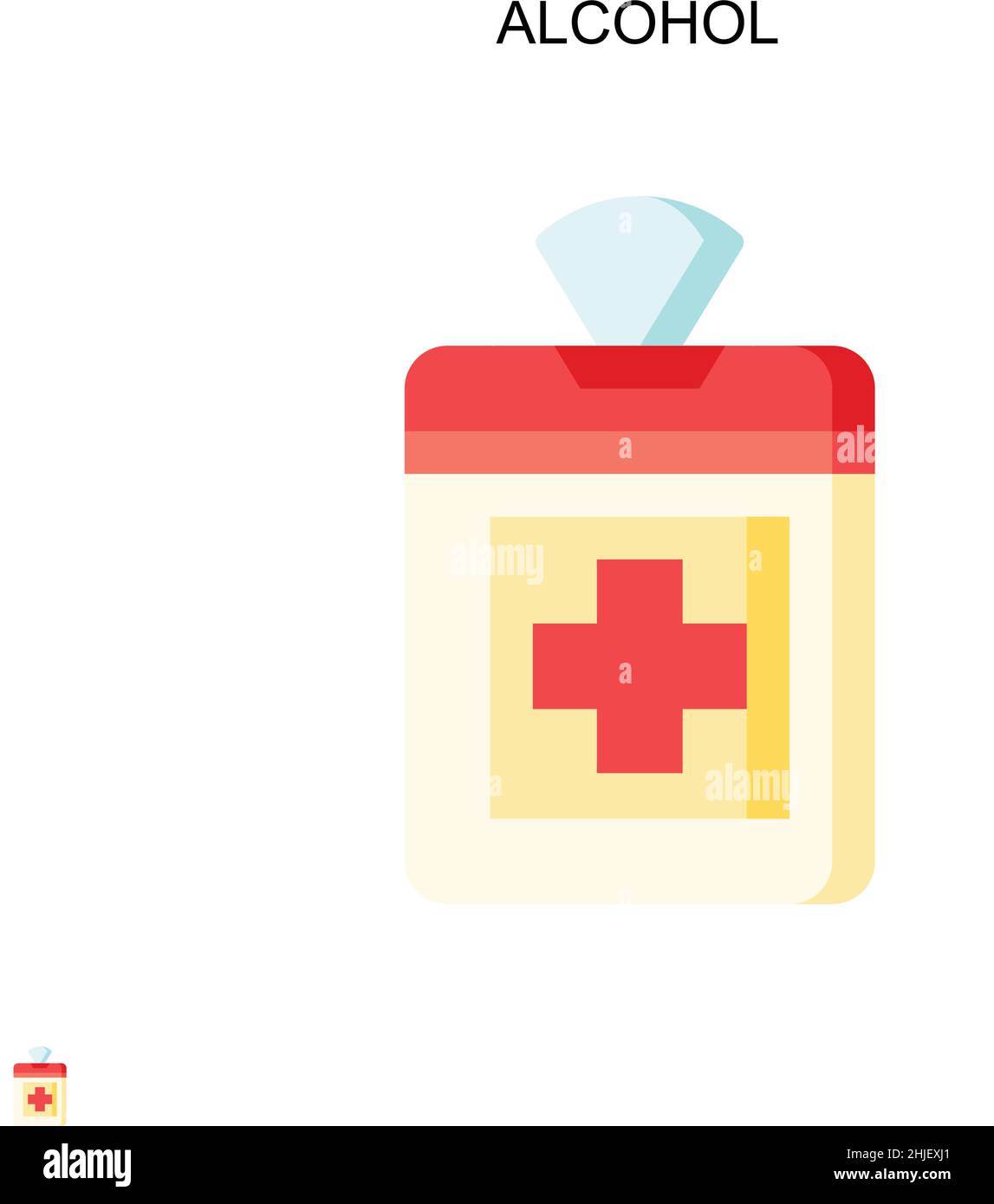 Alcohol Simple vector icon. Illustration symbol design template for web ...