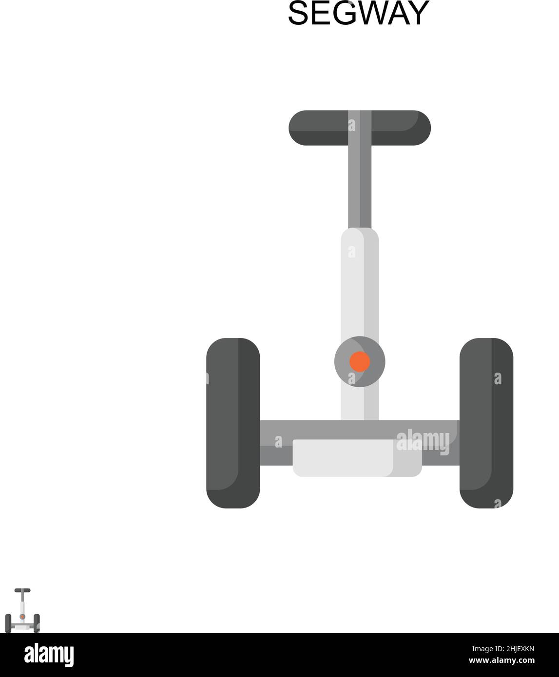 Segway Simple vector icon. Illustration symbol design template for web ...