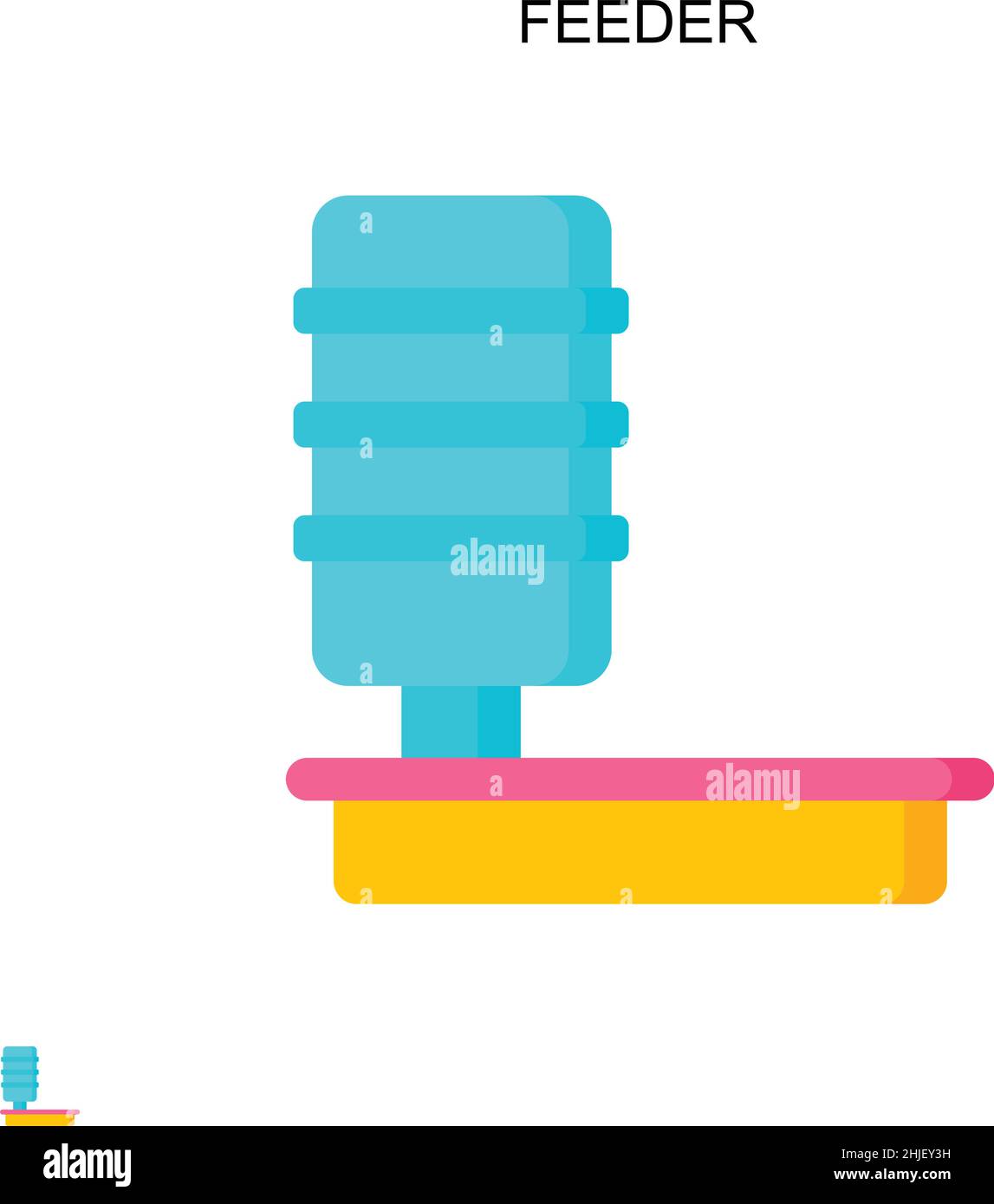 Feeder Simple vector icon. Illustration symbol design template for web mobile UI element Stock ...