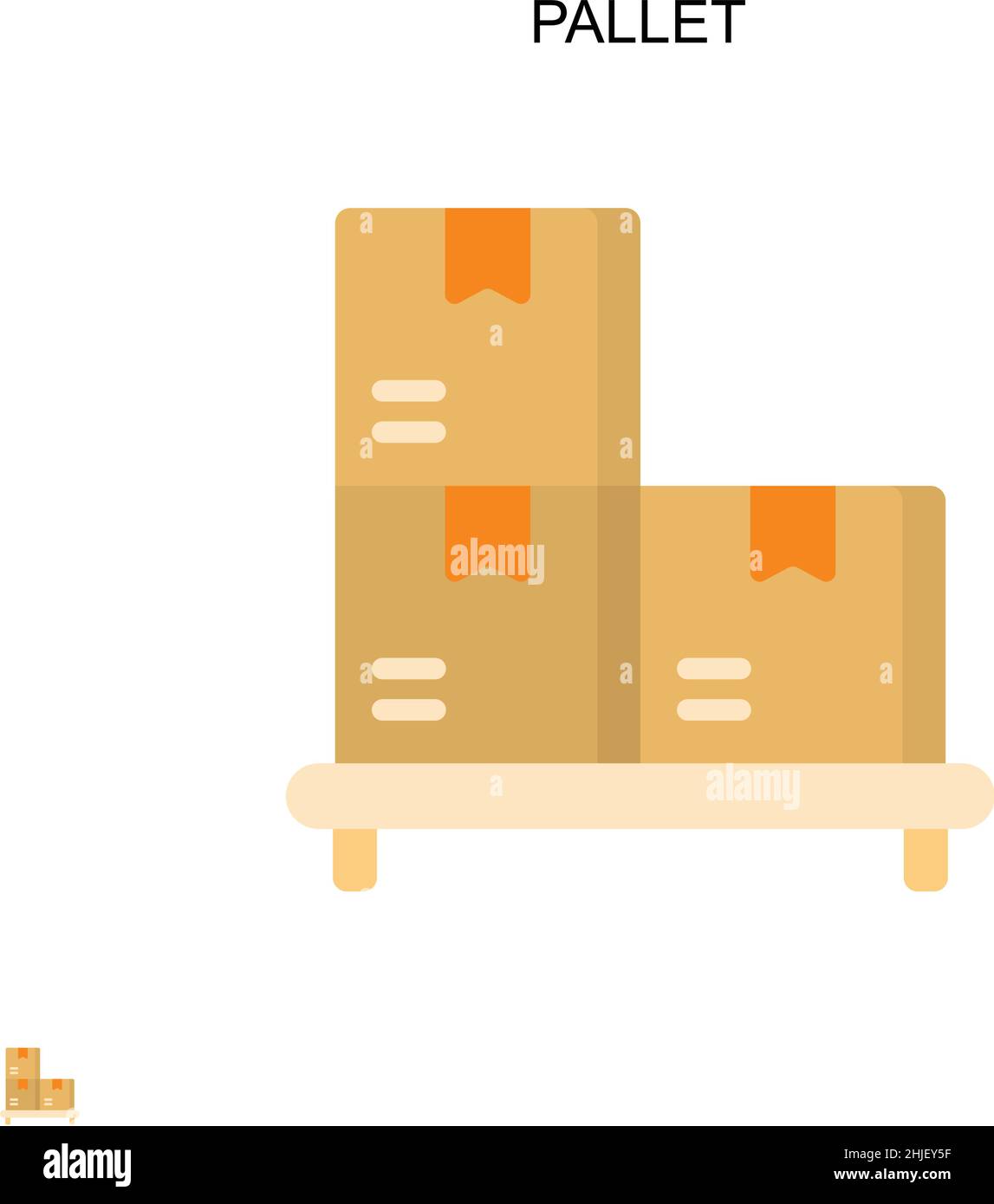 Pallet Simple vector icon. Illustration symbol design template for web ...