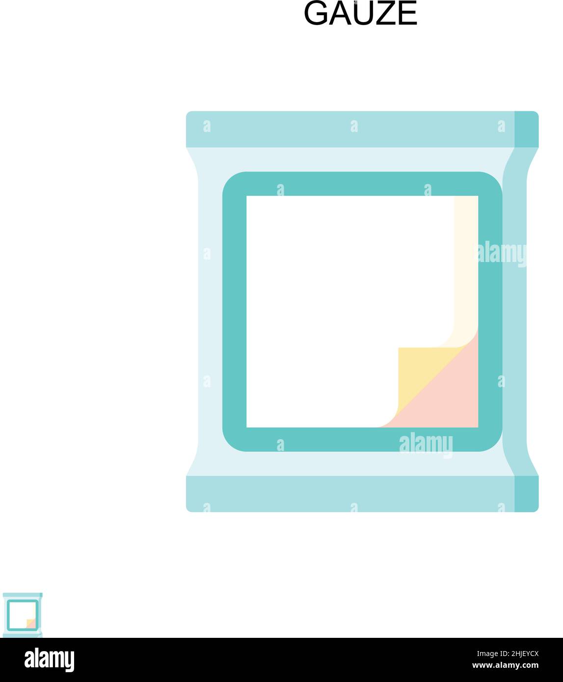 Gauze Simple vector icon. Illustration symbol design template for web ...