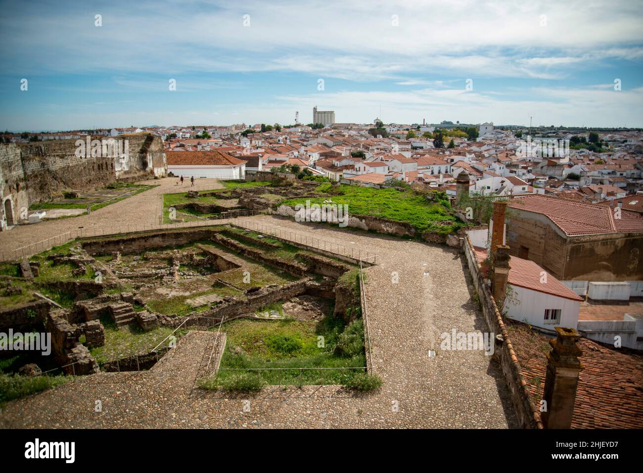 old Ruins at the Castelo de Moura in the Town of Moura in Alentejo in ...