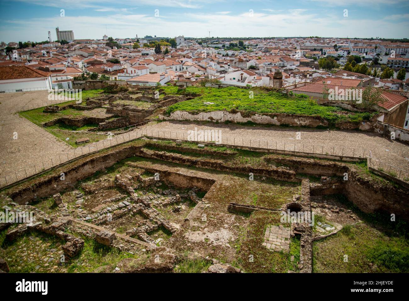 old Ruins at the Castelo de Moura in the Town of Moura in Alentejo in ...
