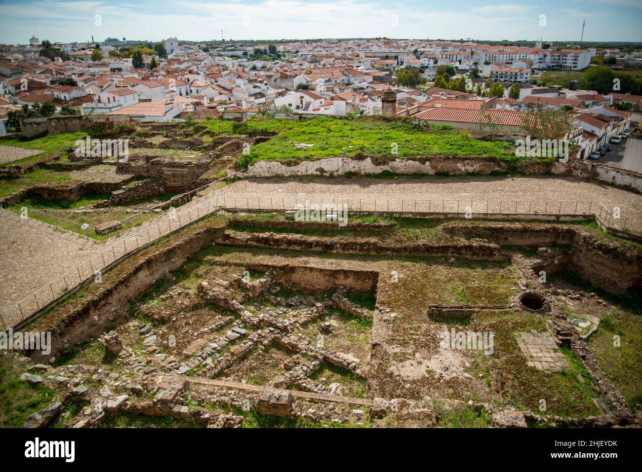 old Ruins at the Castelo de Moura in the Town of Moura in Alentejo in ...