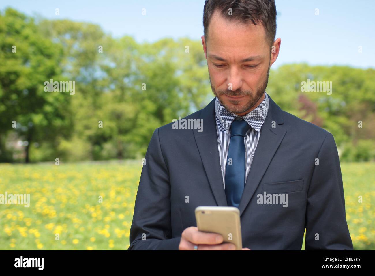 Beautiful commercial man outside Stock Photo - Alamy