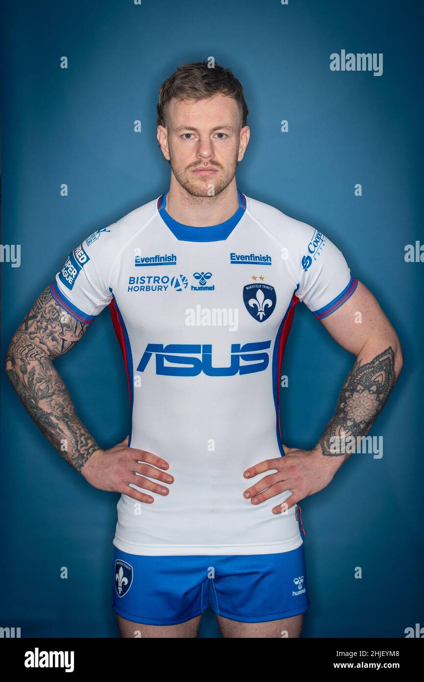 Wakefield, England - 25 January 2022 - Wakefield Trinity's Tom ...