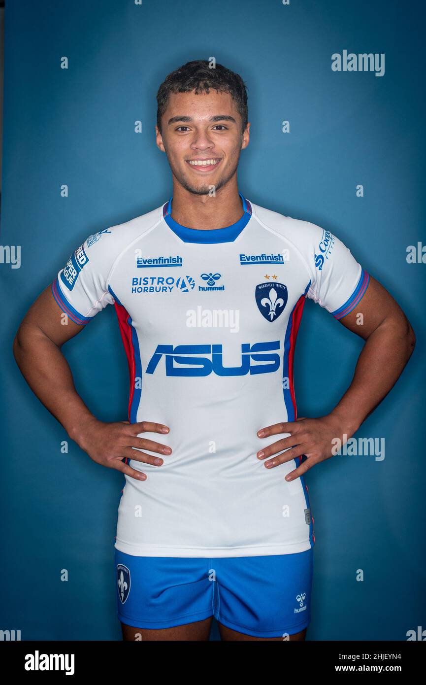 Wakefield, England - 25 January 2022 - Wakefield Trinity's Corey Hall ...