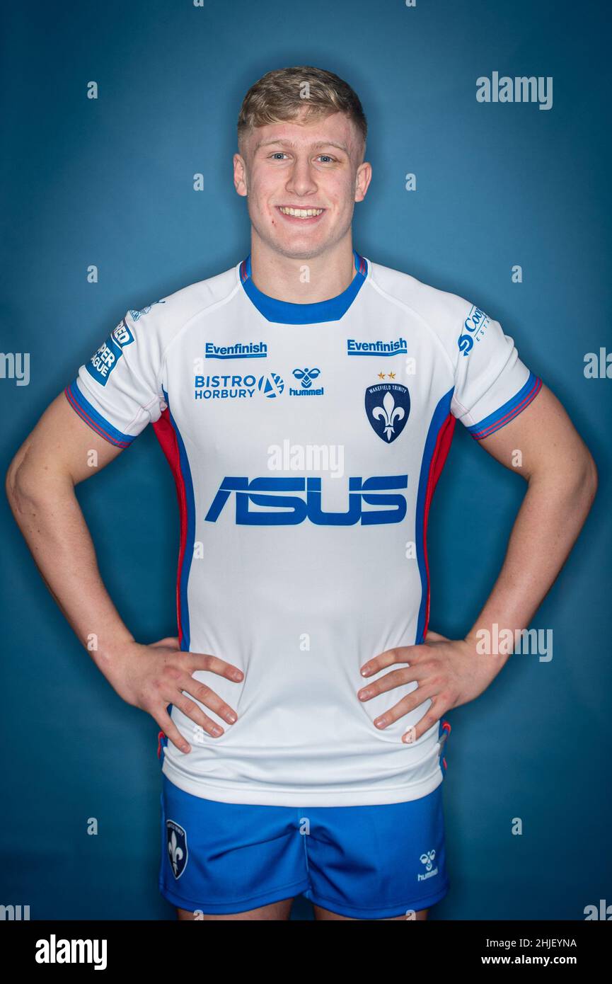 Wakefield, England - 25 January 2022 - Wakefield Trinity's Harry Bowes ...