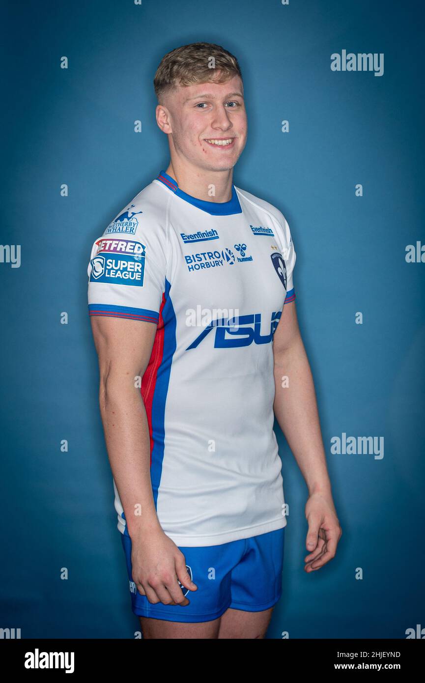 Wakefield, England - 25 January 2022 - Wakefield Trinity's Harry Bowes ...