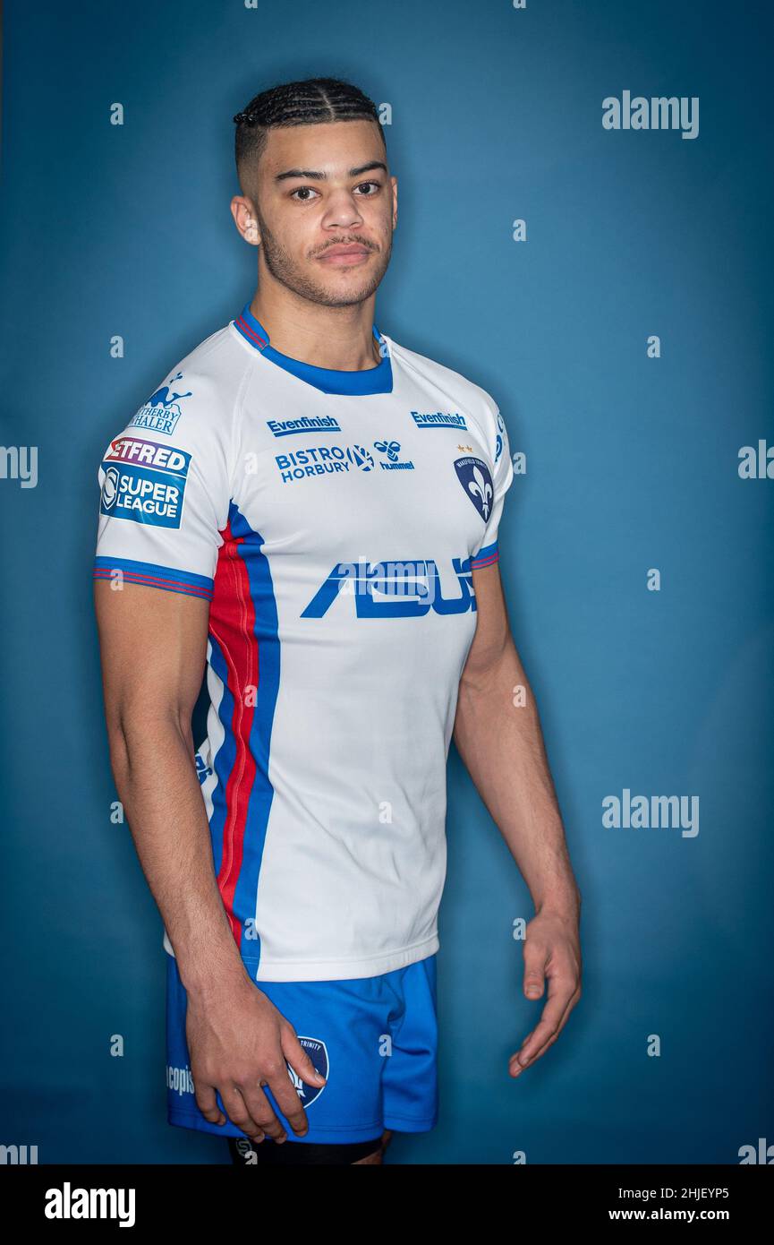 Wakefield, England - 25 January 2022 - Wakefield Trinity's Lewis Murphy ...