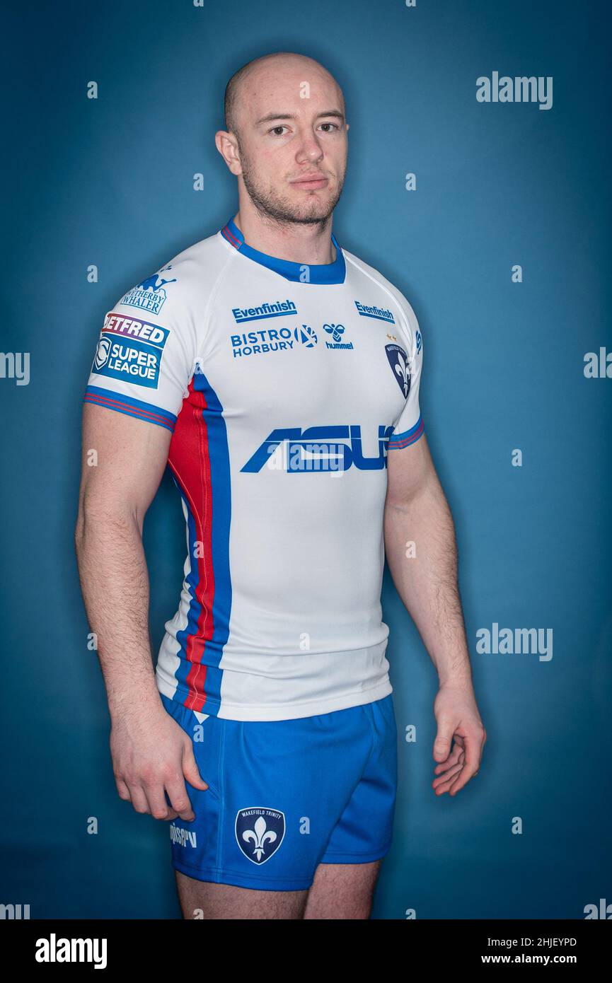 Wakefield, England - 25 January 2022 -Wakefield Trinity's Lee Kershaw ... Wakefield, England - 25 January 2022 -Wakefield Trinity's Lee Kershaw ...
