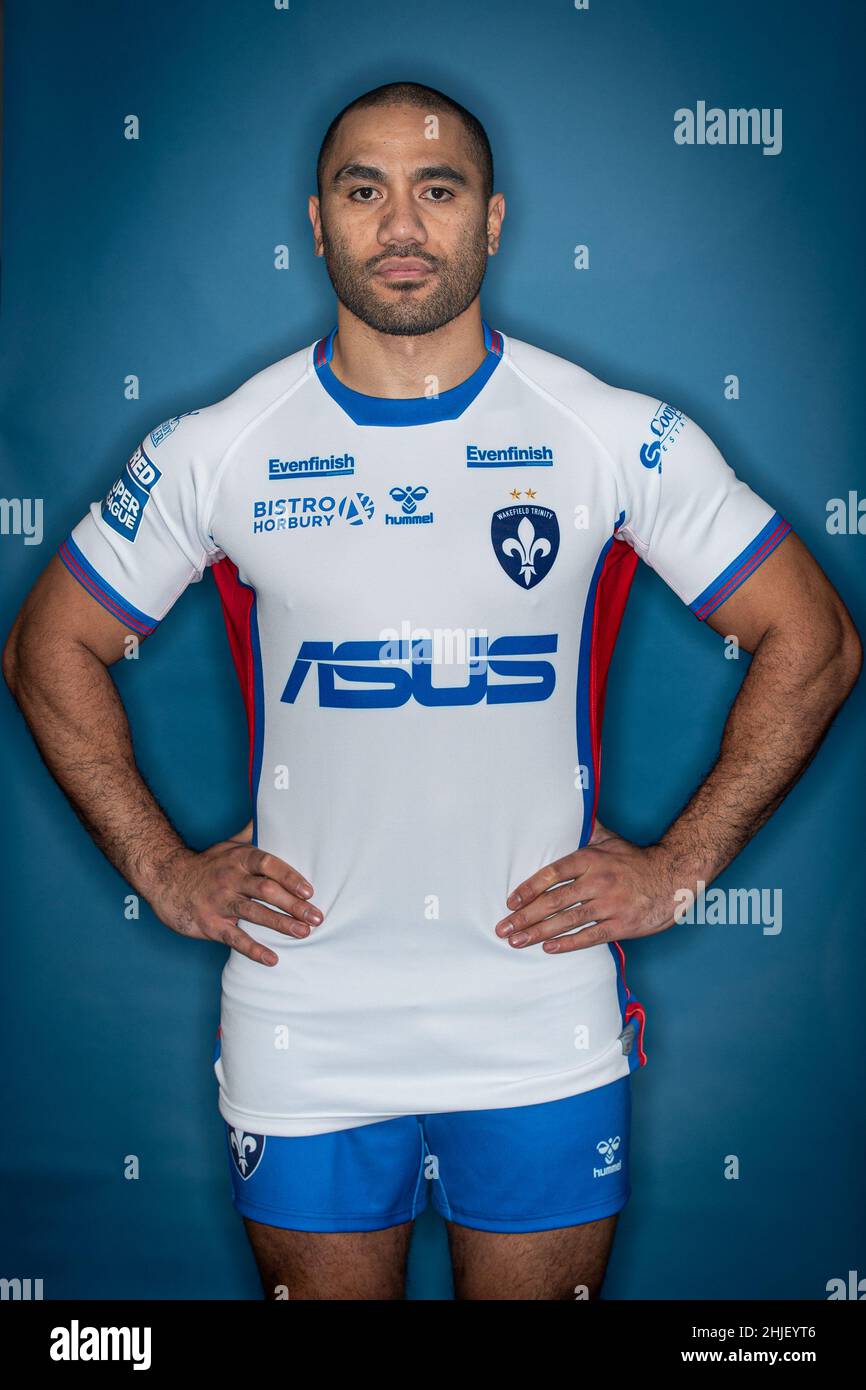 Wakefield, England - 25 January 2022 - Wakefield Trinity's Bill Tupou ...