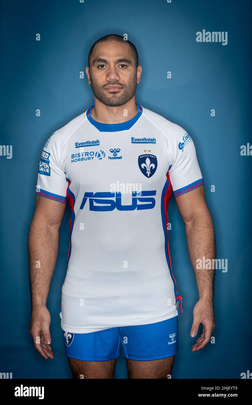 Wakefield, England - 25 January 2022 - Wakefield Trinity's Bill Tupou ...