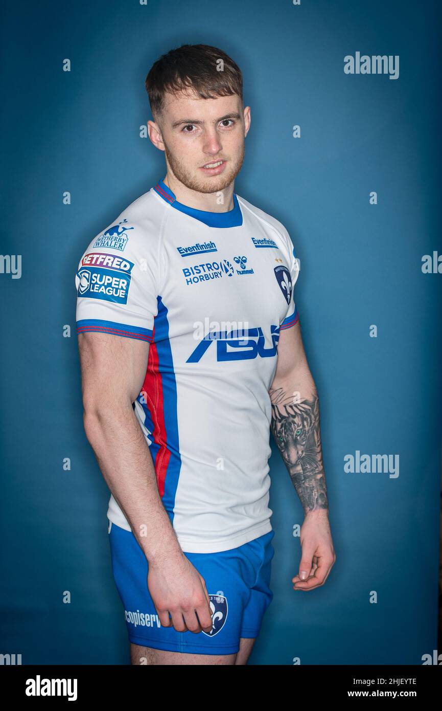Wakefield, England - 25 January 2022 - Wakefield Trinity's Jack Croft ...