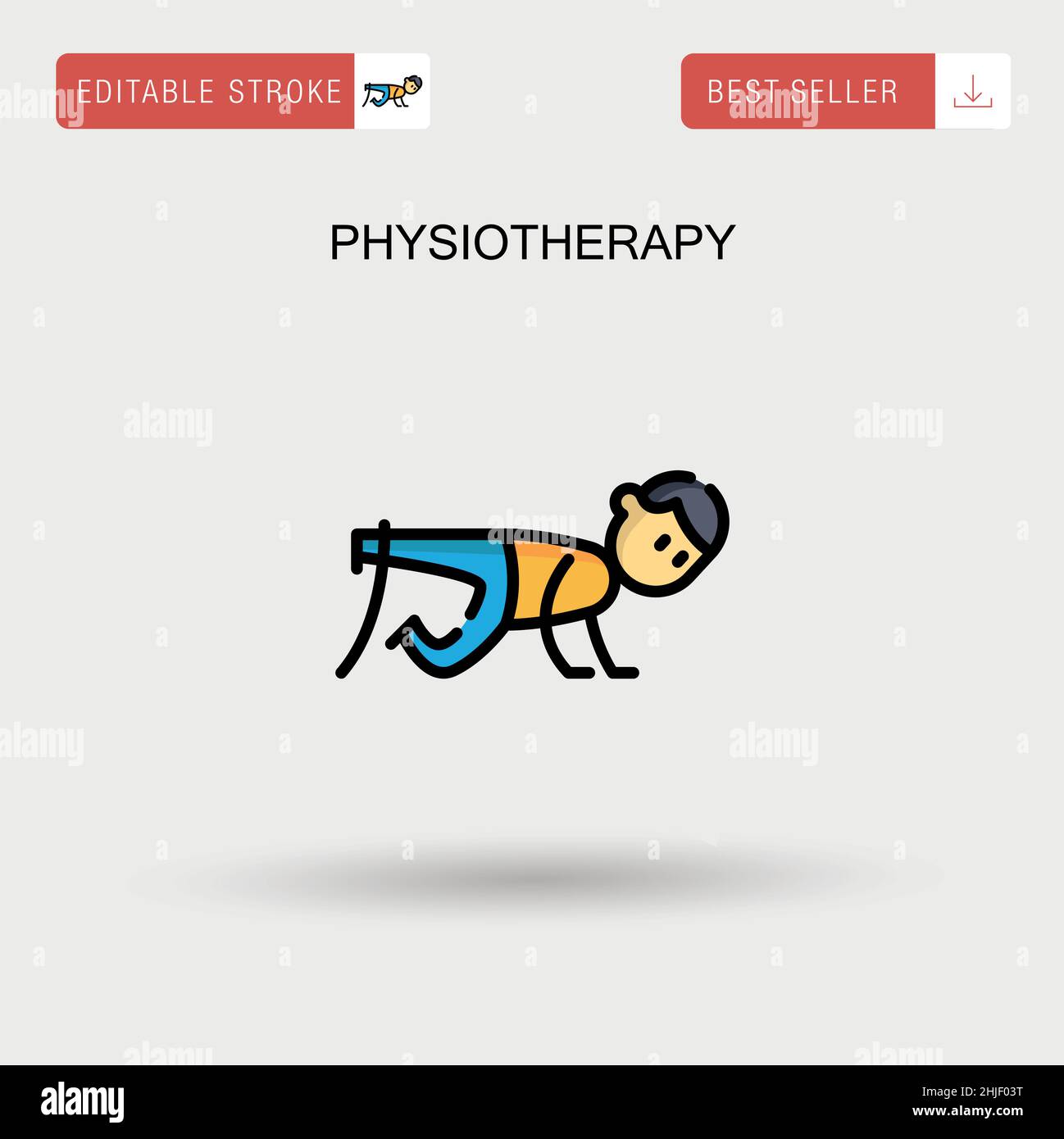 Physiotherapy Simple vector icon Stock Vector Image & Art - Alamy