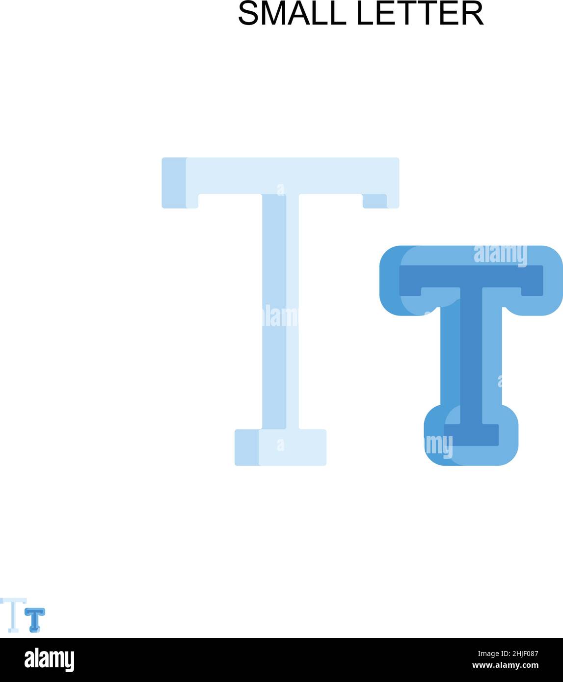 Small letter Simple vector icon. Illustration symbol design template for web mobile UI element ...