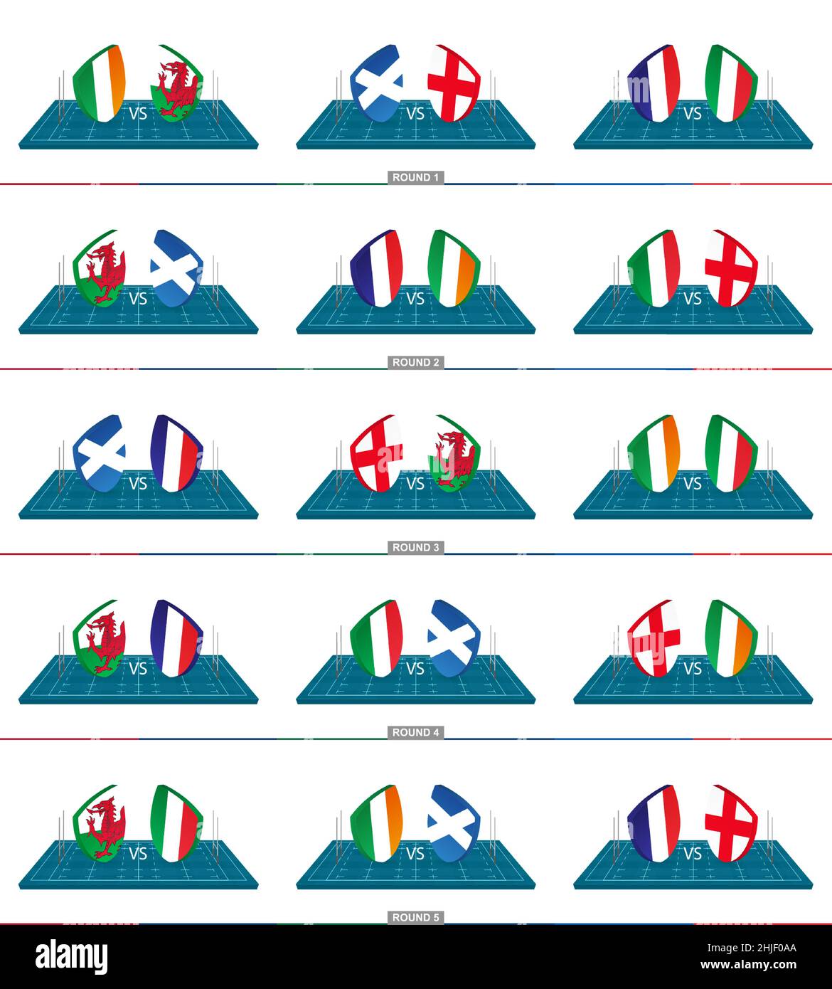 Euro rugby Stock Vector Images - Alamy