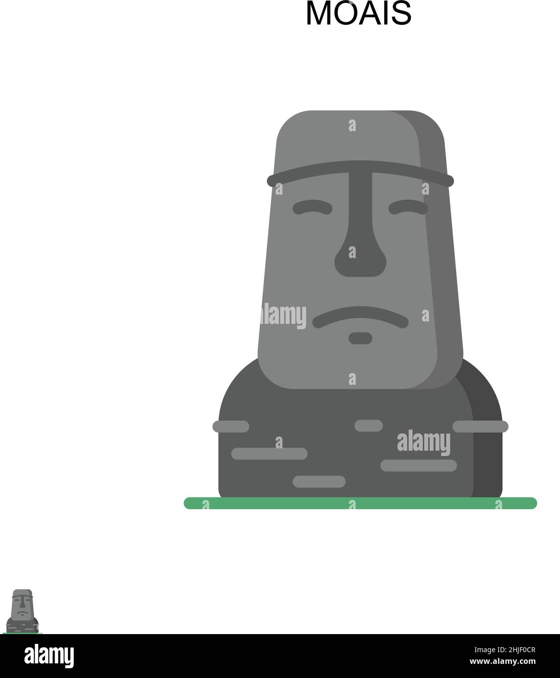 The moai illustration hi-res stock photography and images - Alamy
