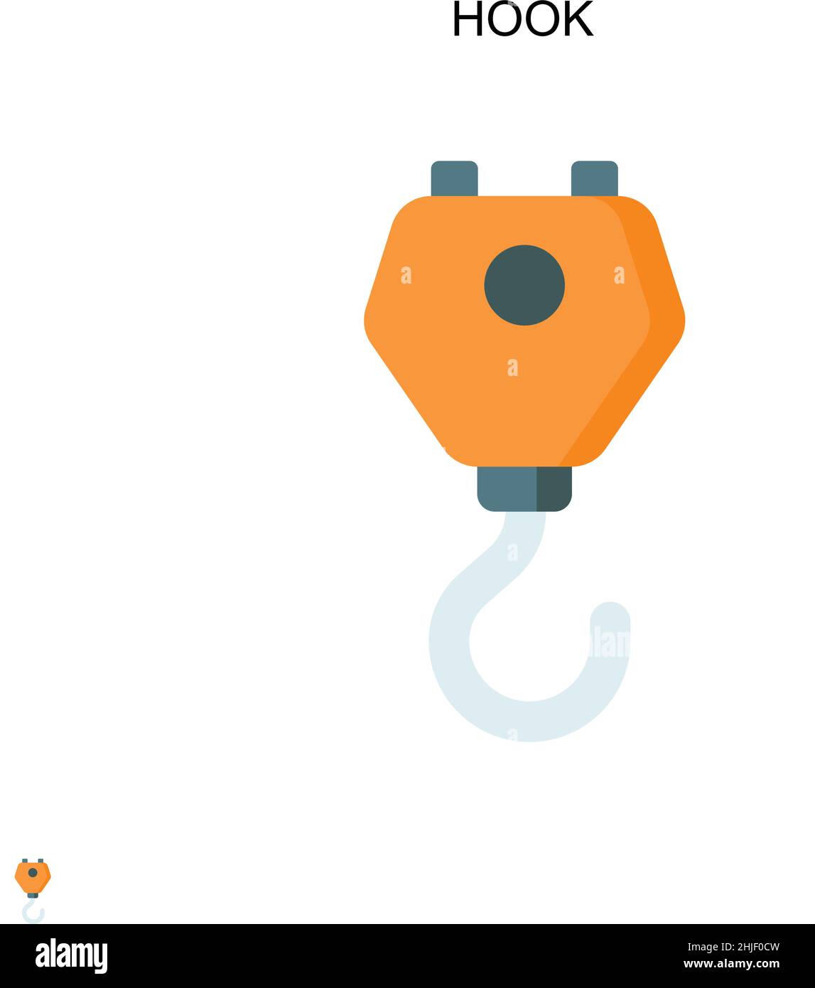Hook Simple vector icon. Illustration symbol design template for web ...