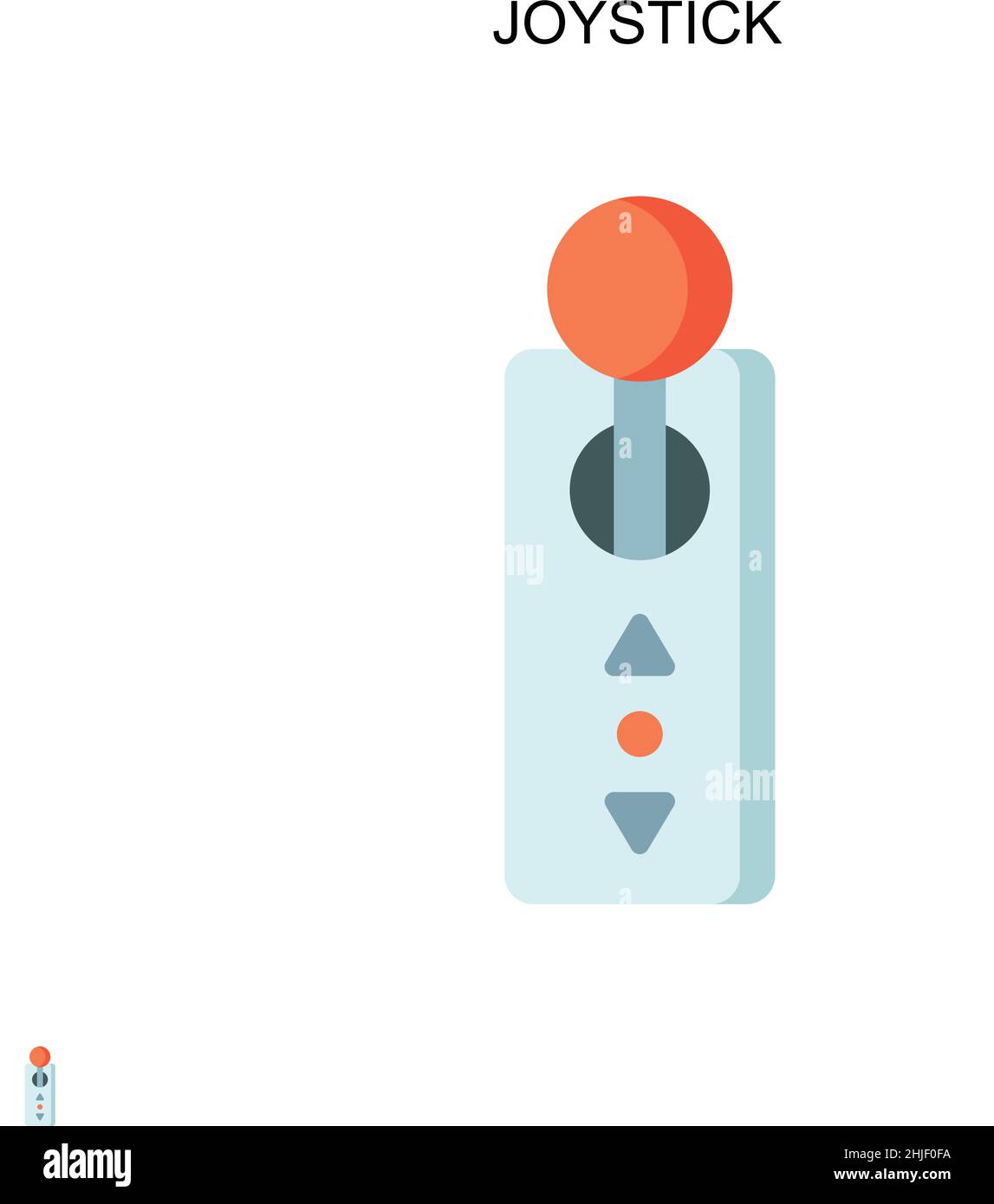 Joystick Simple vector icon. Illustration symbol design template for ...