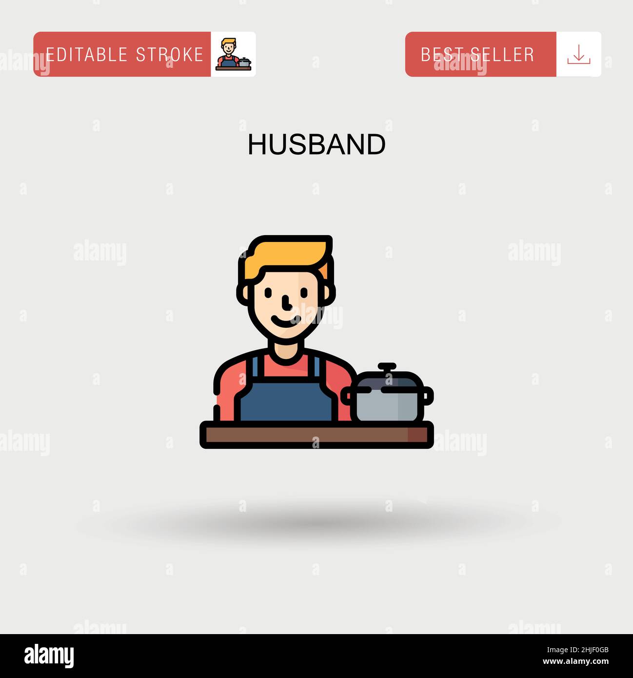 Happy husband Stock Vector Images - Alamy