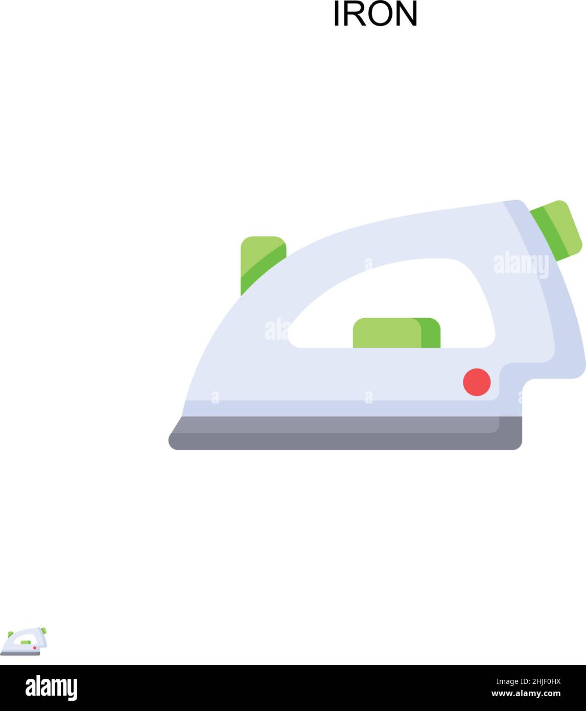 Iron Simple vector icon. Illustration symbol design template for web ...