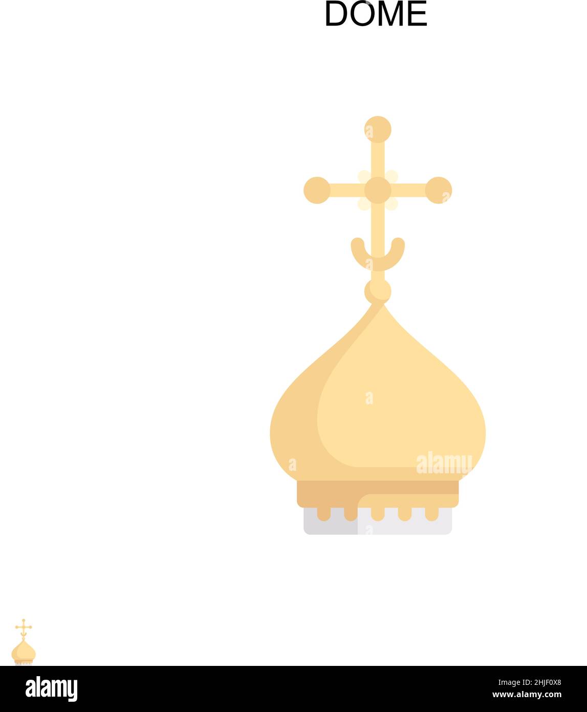 Dome Simple vector icon. Illustration symbol design template for web ...