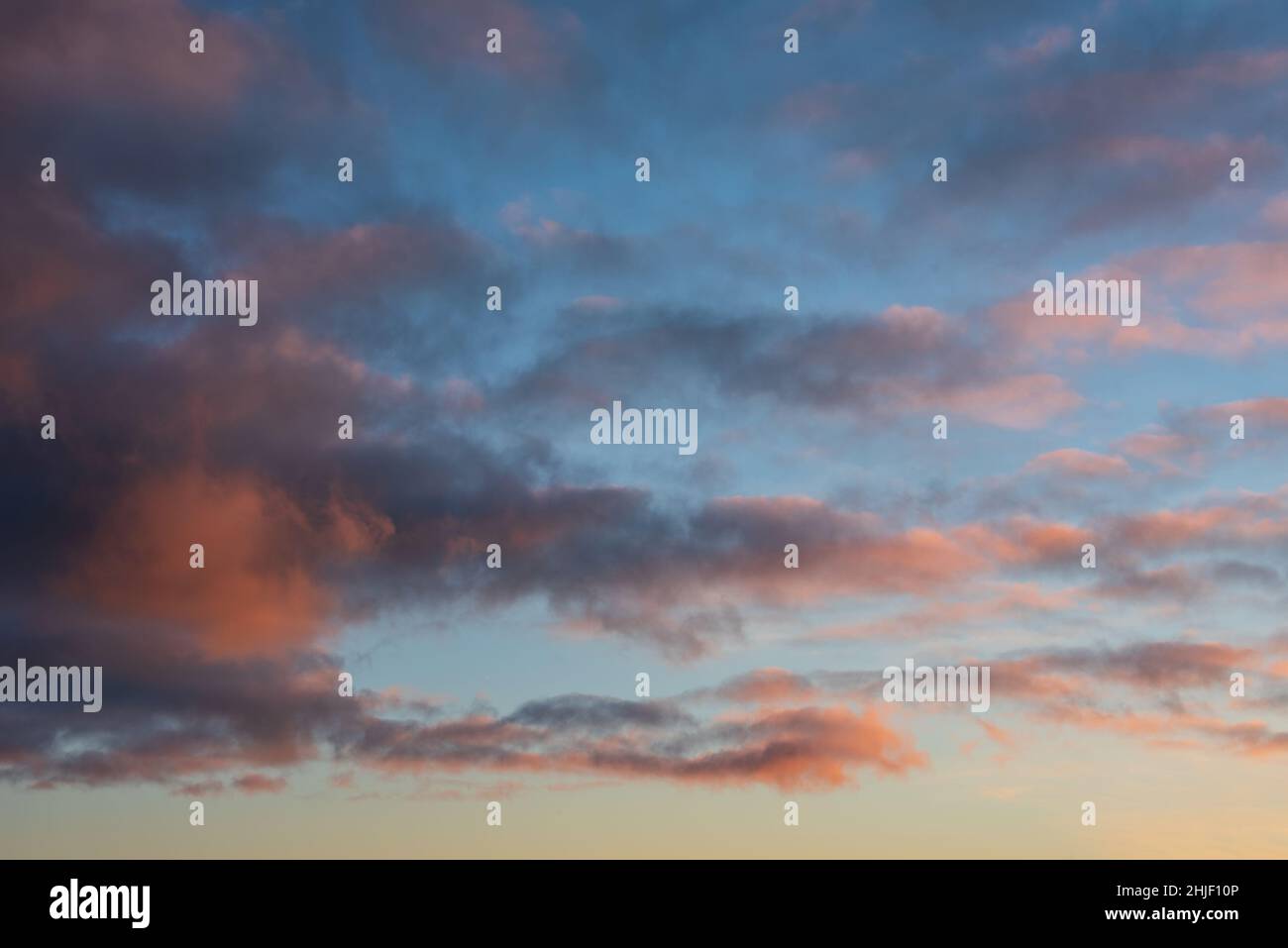 Beautiful multi colored sunset landscape image with vibrant tones for ...