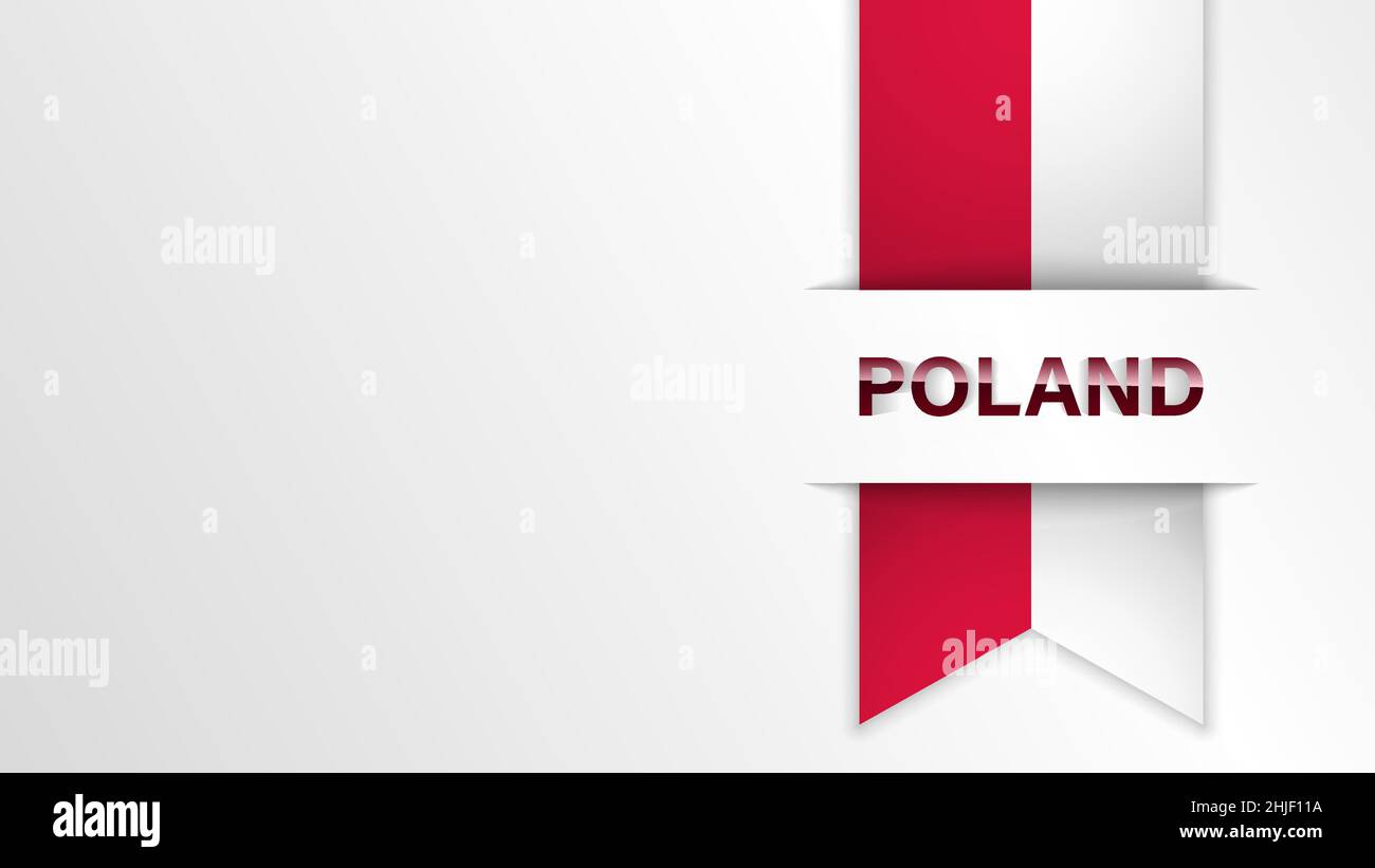 EPS10 Vector Patriotic background with Poland flag colors. An element ...