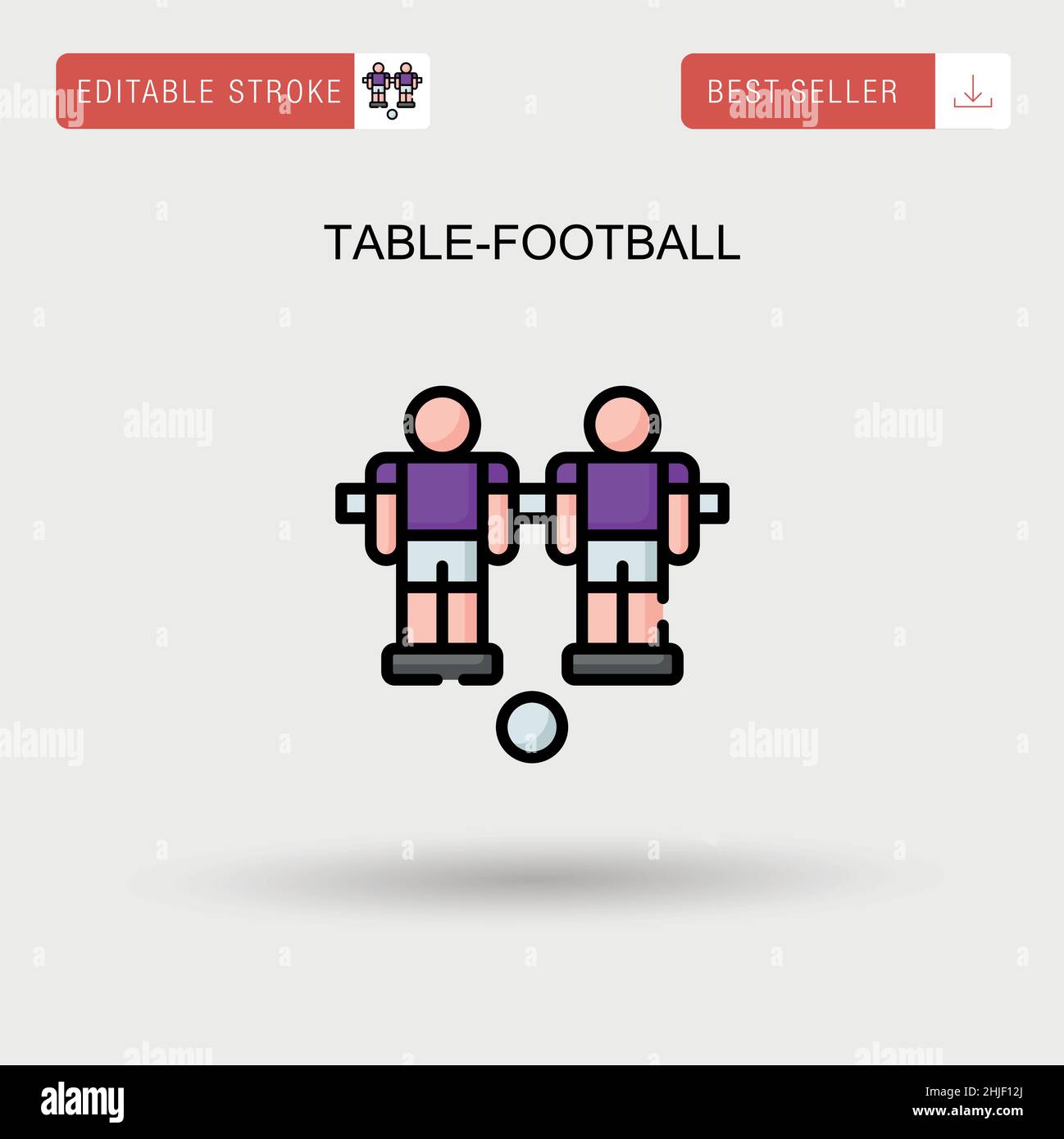 Table football game white Stock Vector Images - Alamy