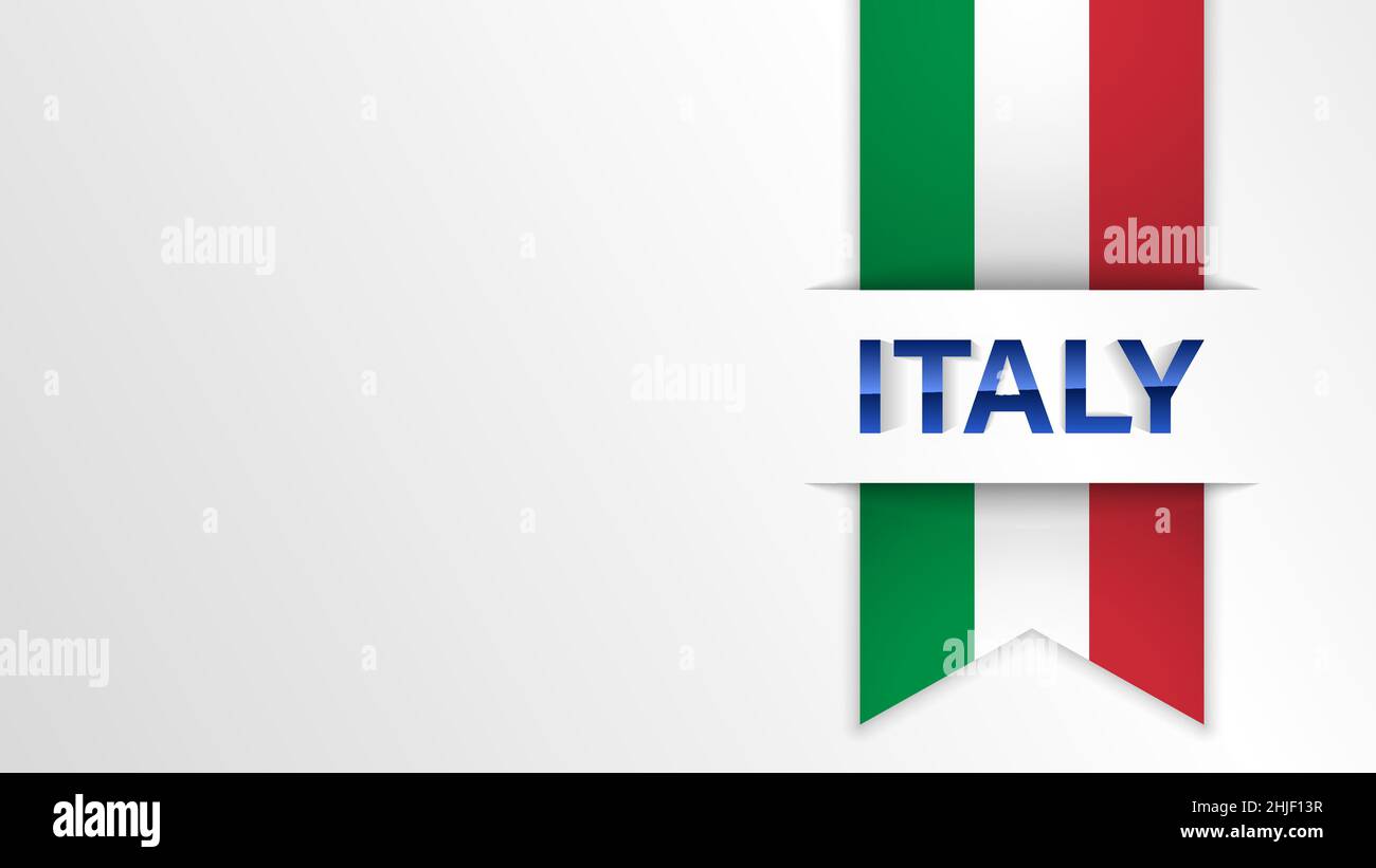EPS10 Vector Patriotic background with Italy flag colors. An element of ...