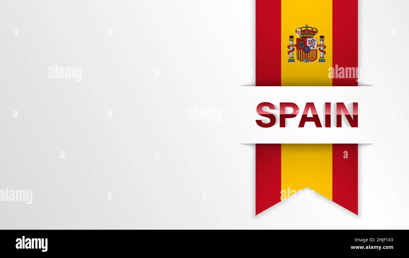 EPS10 Vector Patriotic background with Spain flag colors. An element of ...