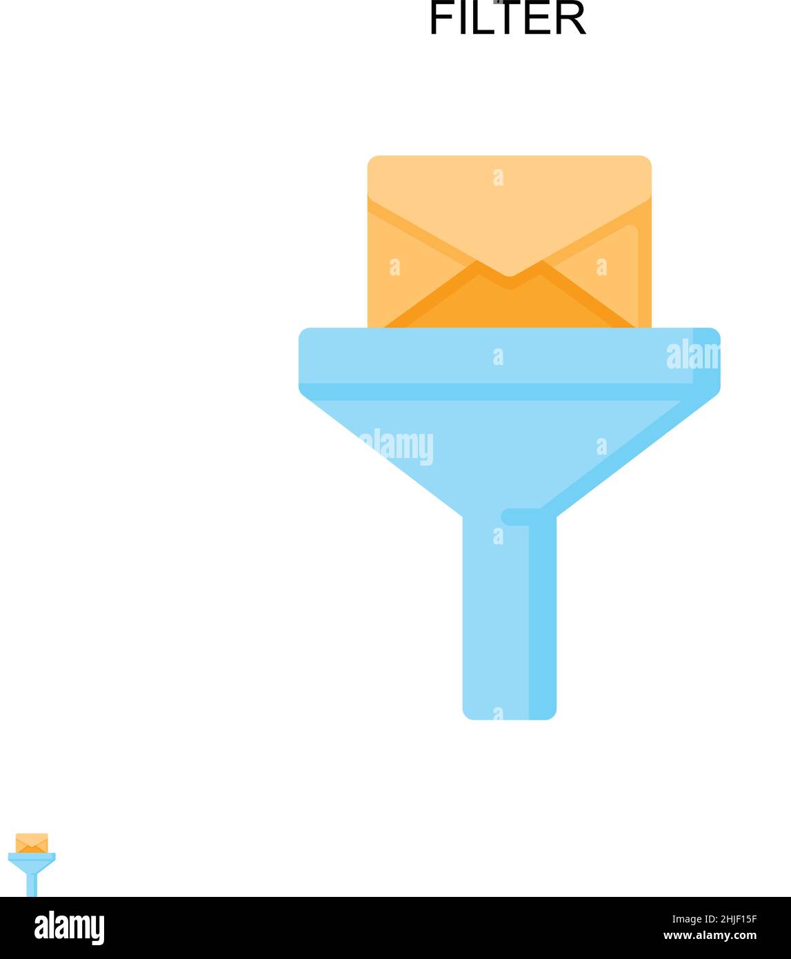 Filter Simple vector icon. Illustration symbol design template for web ...