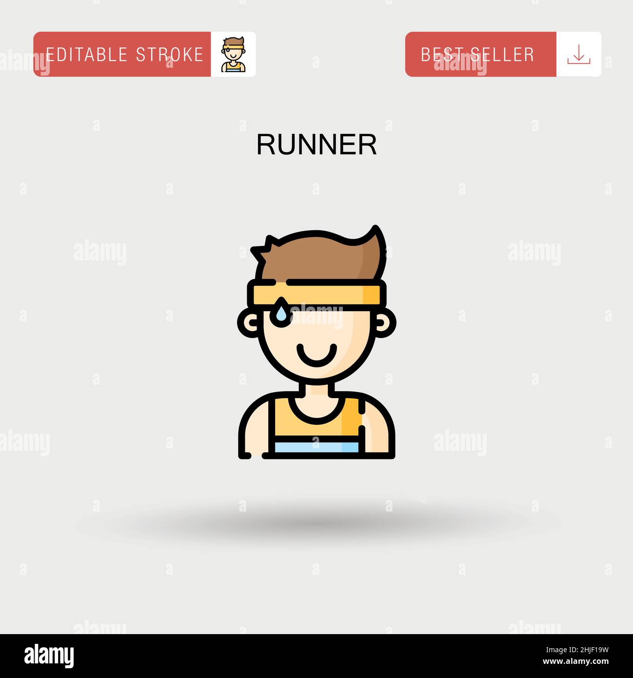 Runner icon hi-res stock photography and images - Alamy