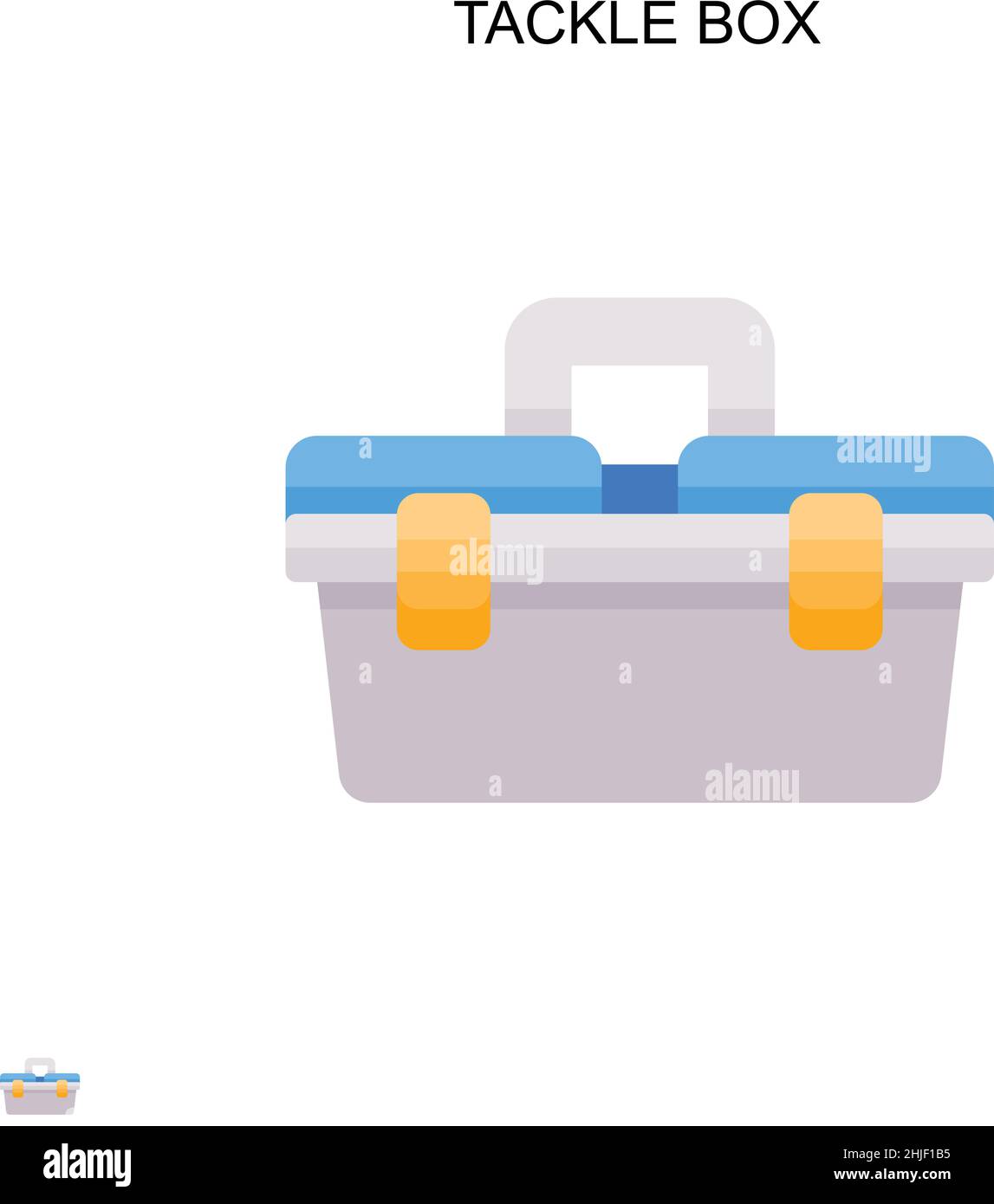 Tackle box Simple vector icon. Illustration symbol design template for ...