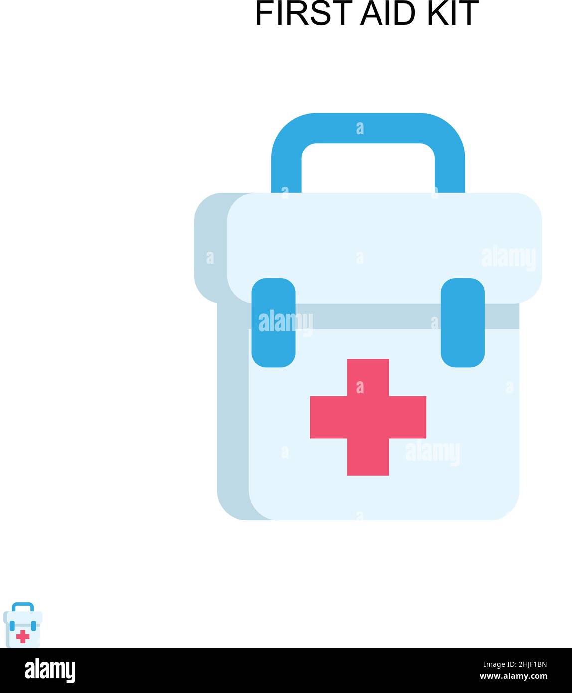First aid kit Simple vector icon. Illustration symbol design template ...