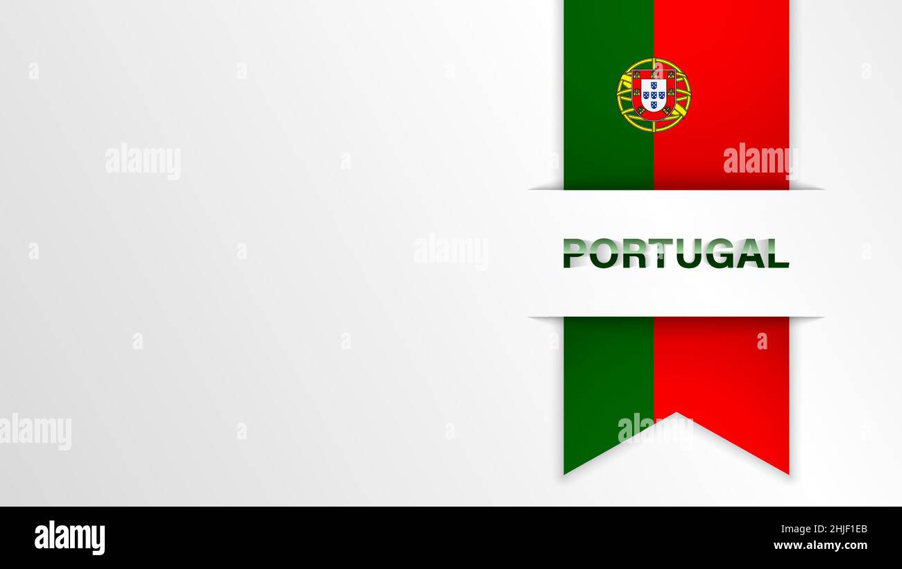 EPS10 Vector Patriotic background with Portugal flag colors. An element ...