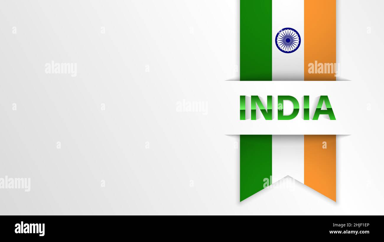 Indian flag label design art hi-res stock photography and images - Alamy