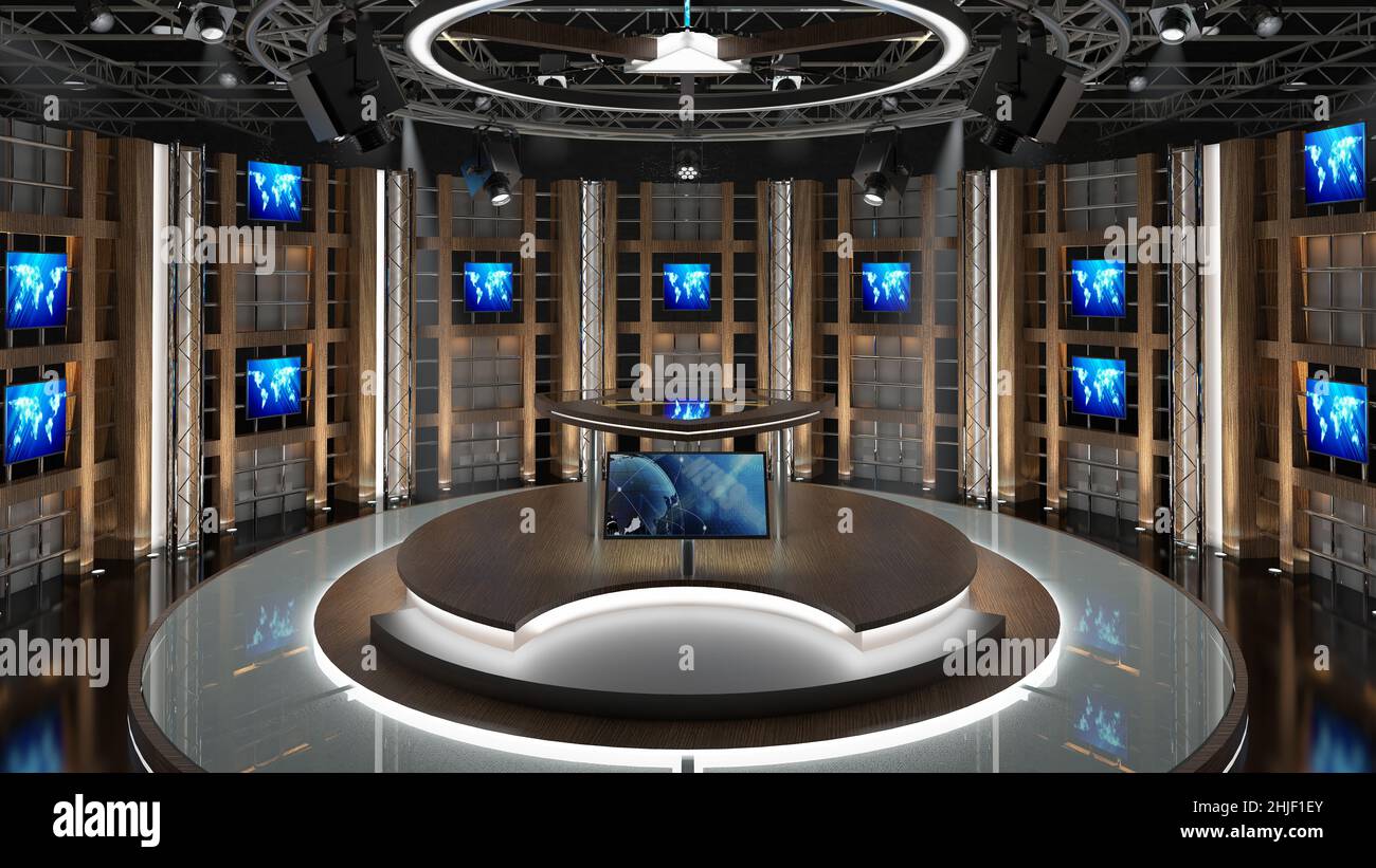 Virtual tv studio sets hi-res stock photography and images - Alamy