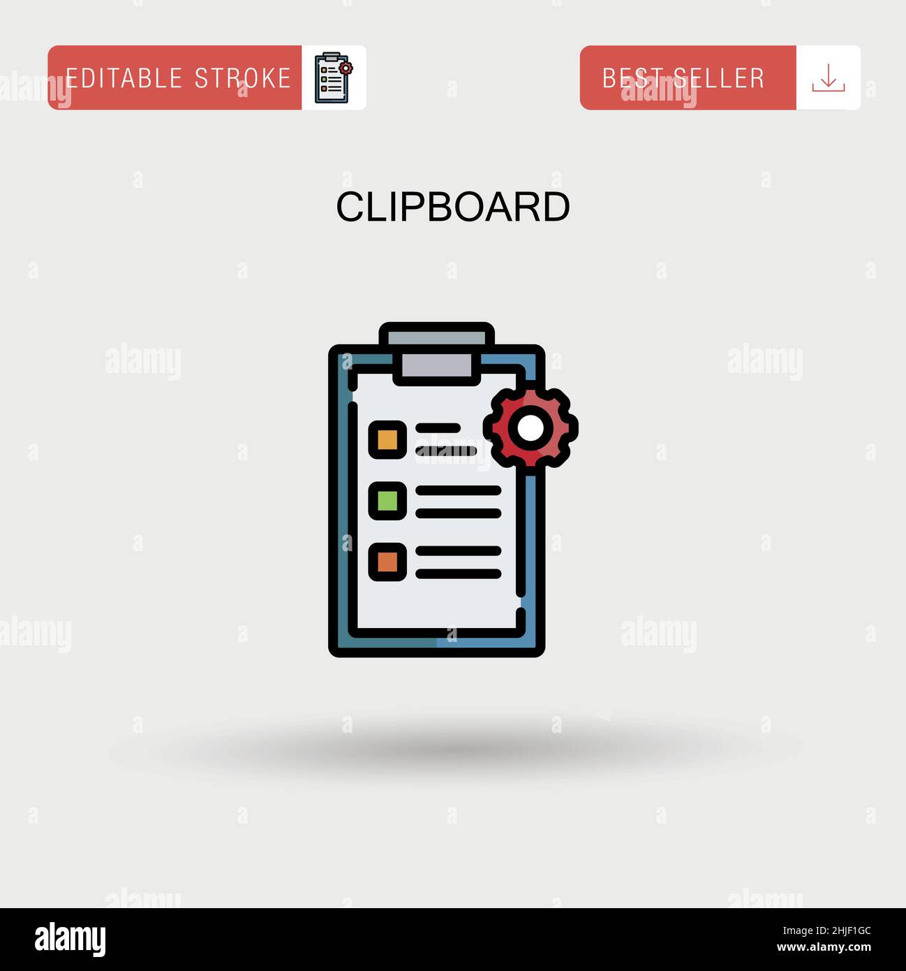 Clipboard Simple vector icon Stock Vector Image & Art - Alamy